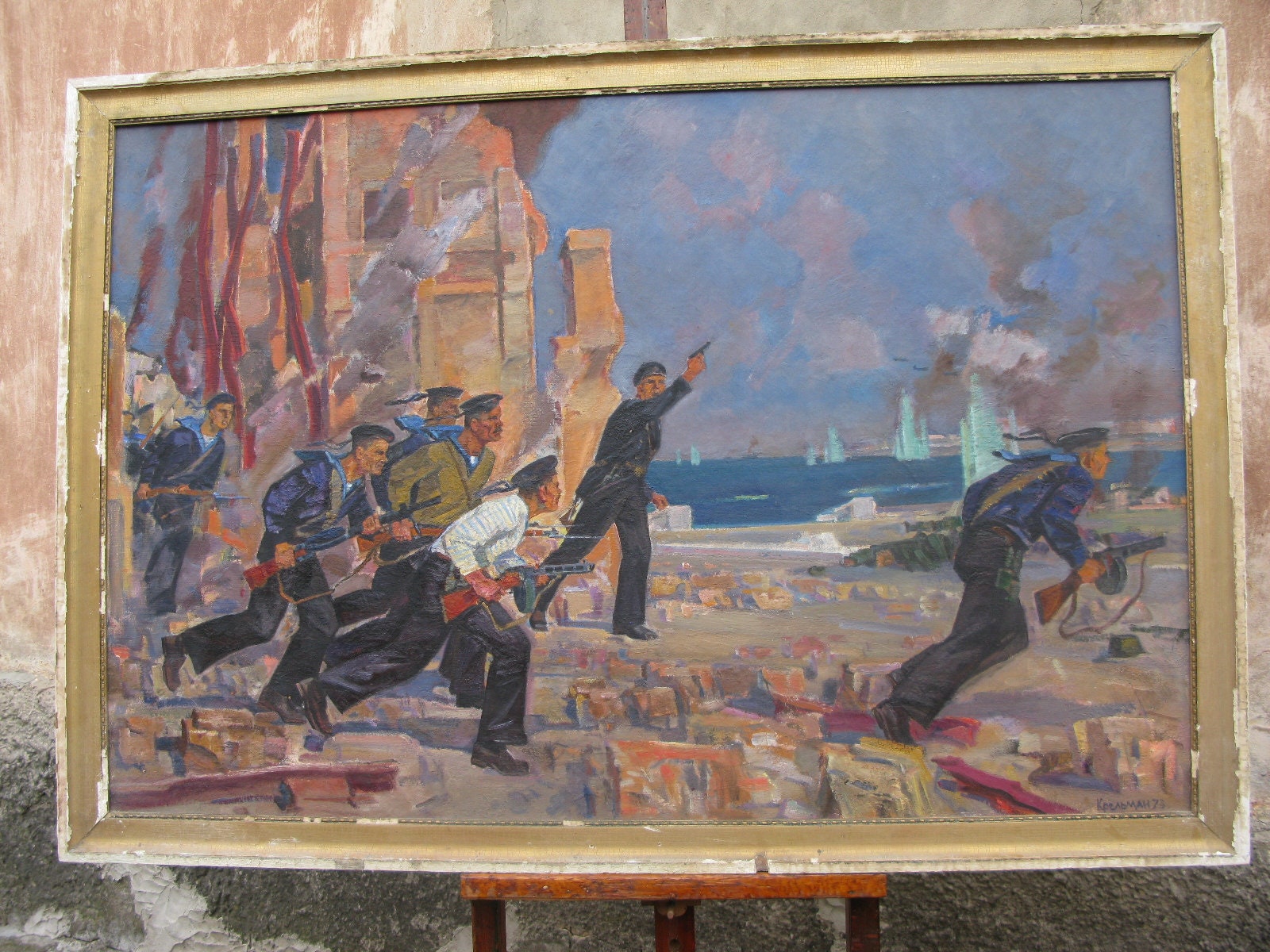 VINTAGE ORIGINAL PAINTING Socialist Realism Genre Painting - Etsy