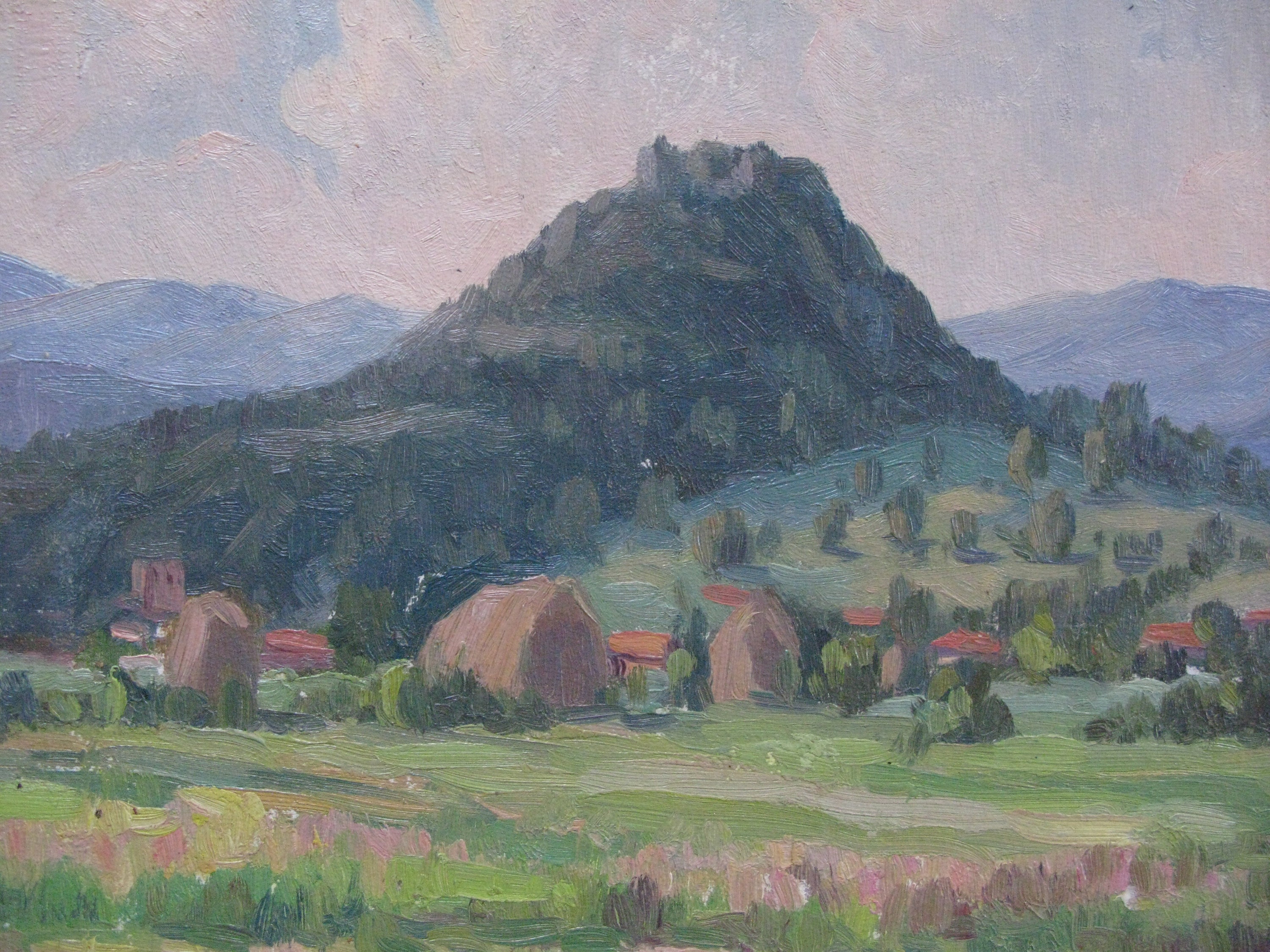 VINTAGE ORIGINAL PAINTING socialist realism landscape In | Etsy