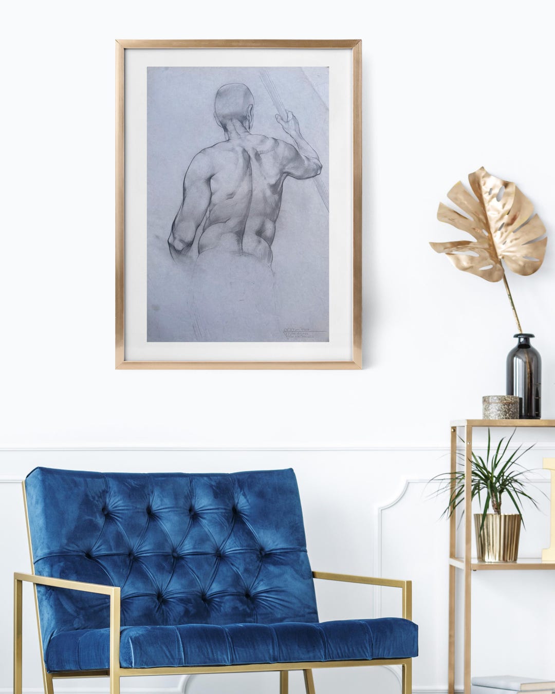 VINTAGE PAINTING, Socialist Realism, Graphics, Drawing, Portrait ...