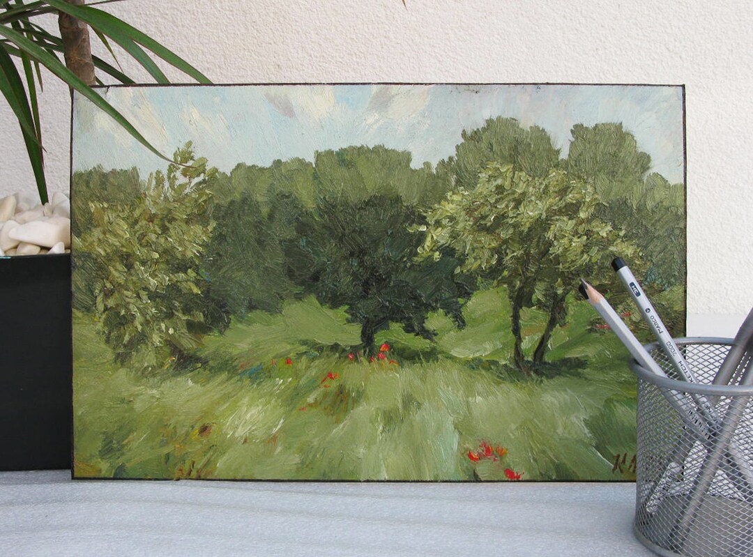 VINTAGE ORIGINAL PAINTING, Oil Painting, Vintage Realism, Socialist ...