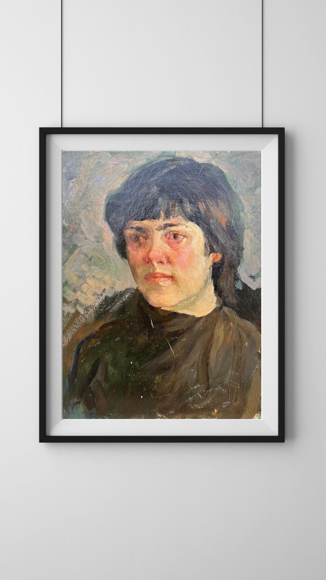 VINTAGE PAINTING, Oil Painting, Vintage Realism, Socialist Realism ...