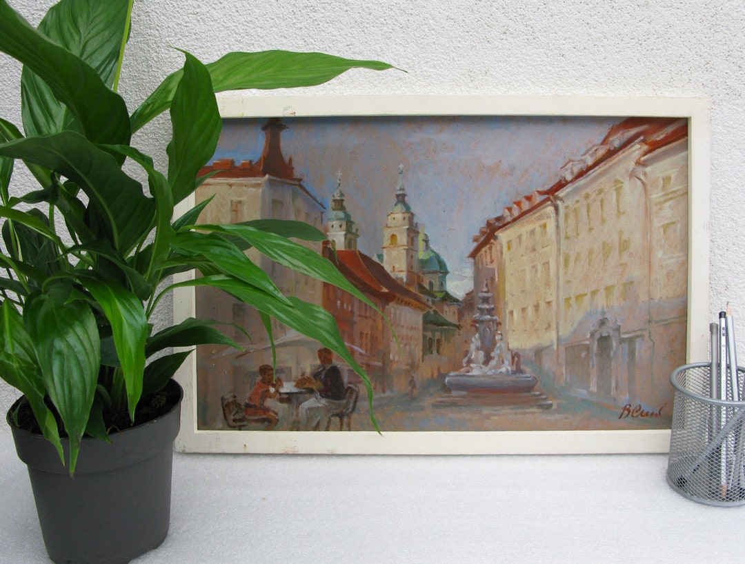 VINTAGE ORIGINAL PAINTING, Oil Painting, Vintage Realism, Landscape ...