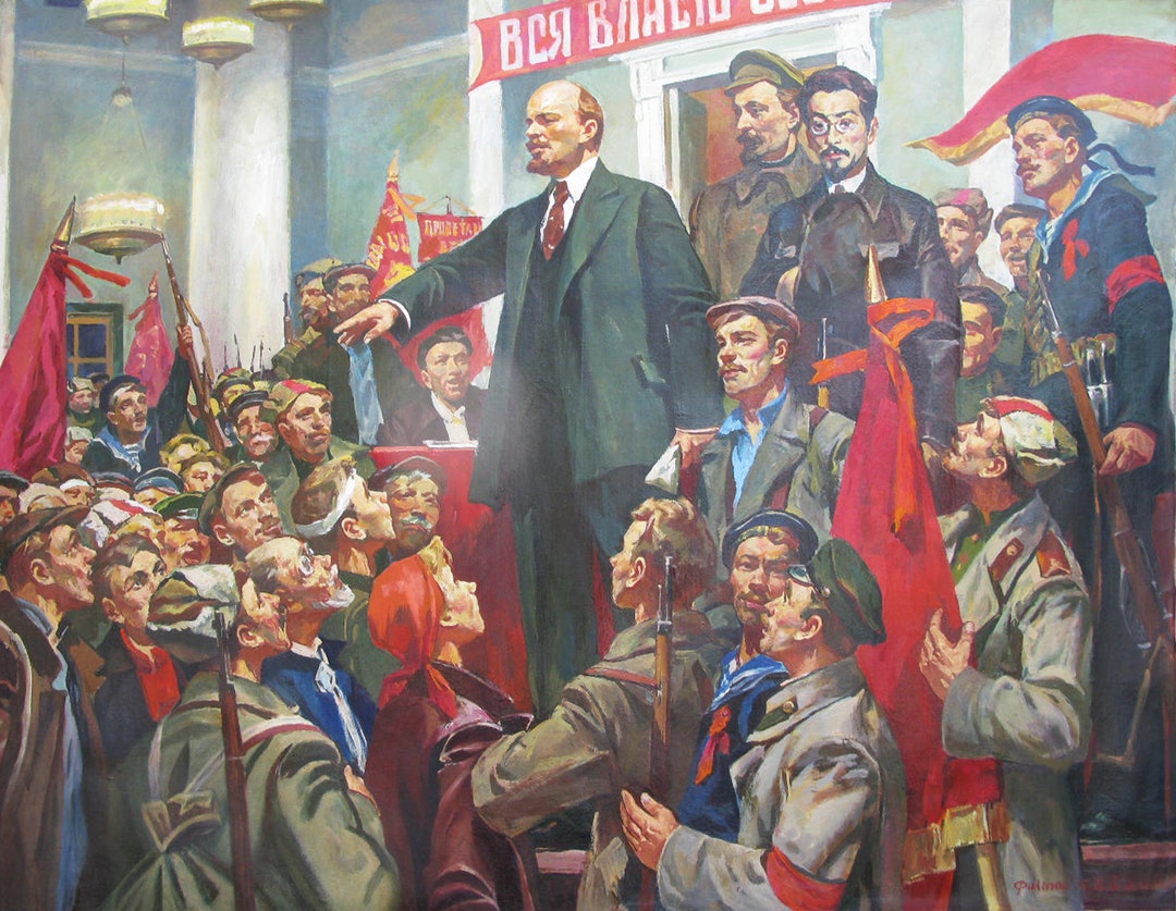VINTAGE ORIGINAL PAINTING, Oil Painting, Socialist Realism, Vintage ...