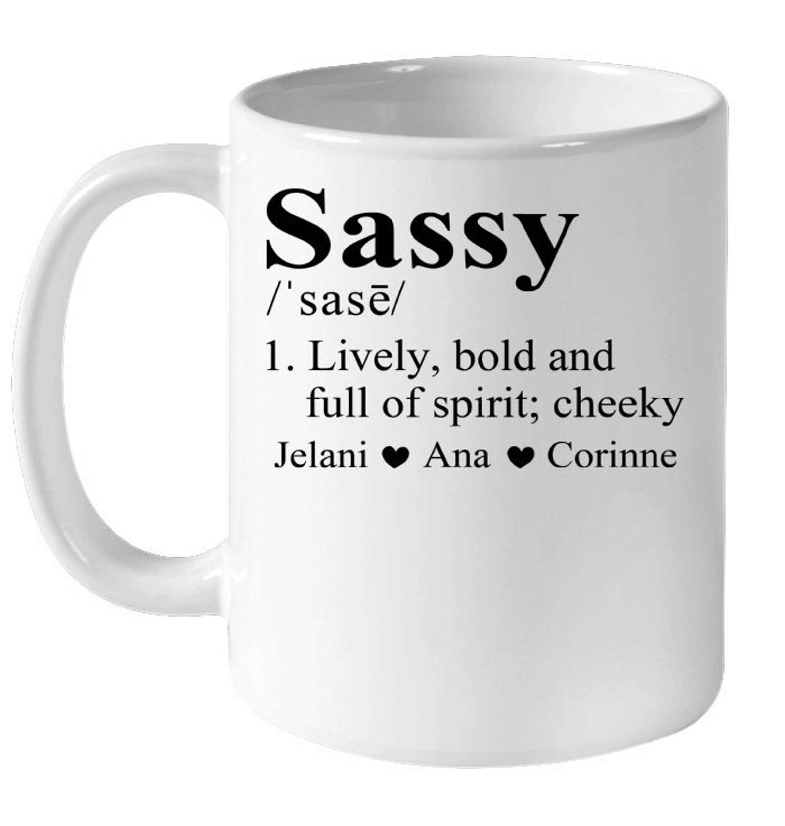 Sassy Definition Custom Name Mug Sassy Definition Etsy