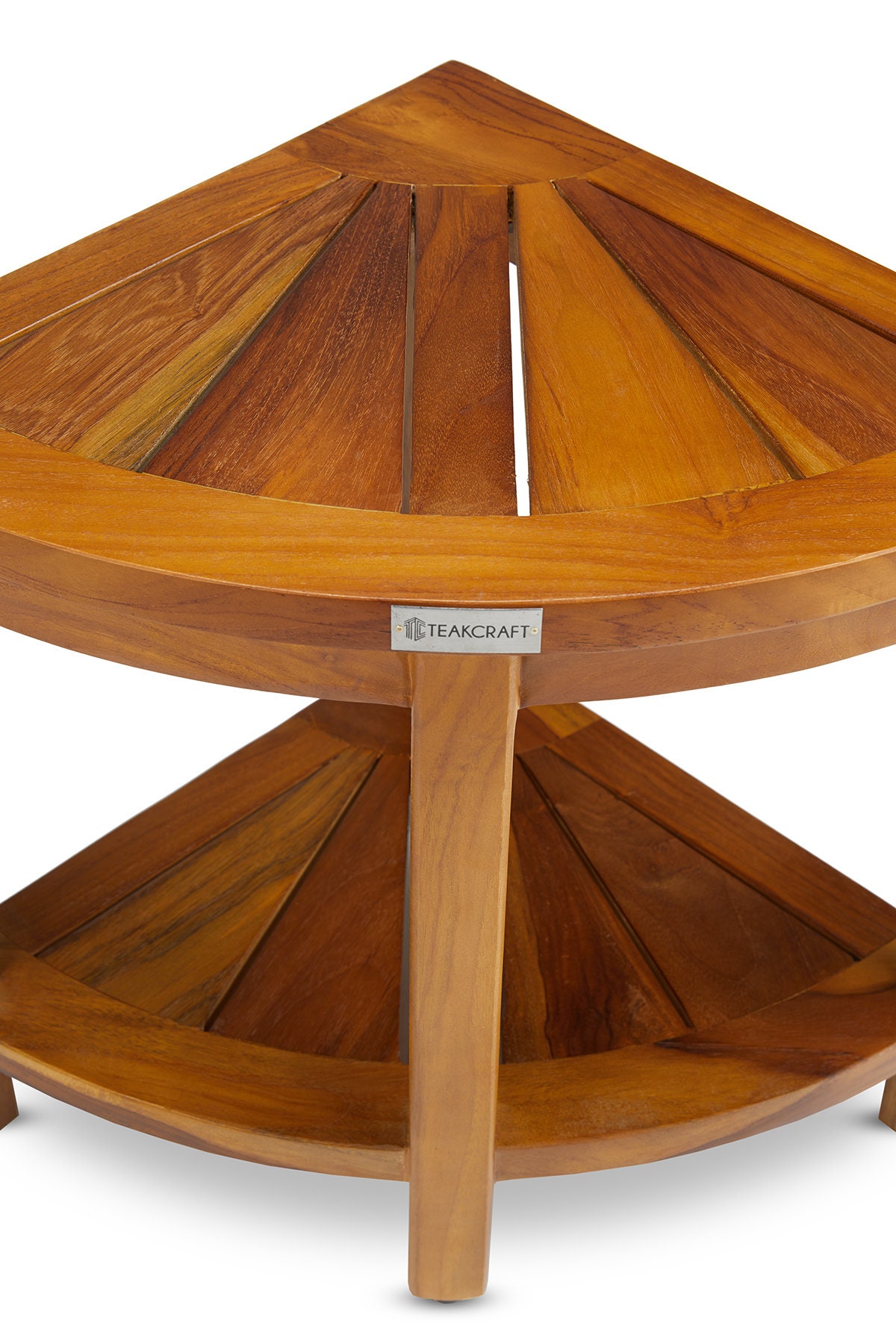 Teak Corner Shower Bench Seat for Bathroom - Waterproof Shower Stool ...