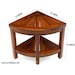 Corner Teak Shaving Foot Rest With Shelf 12 Fully - Etsy