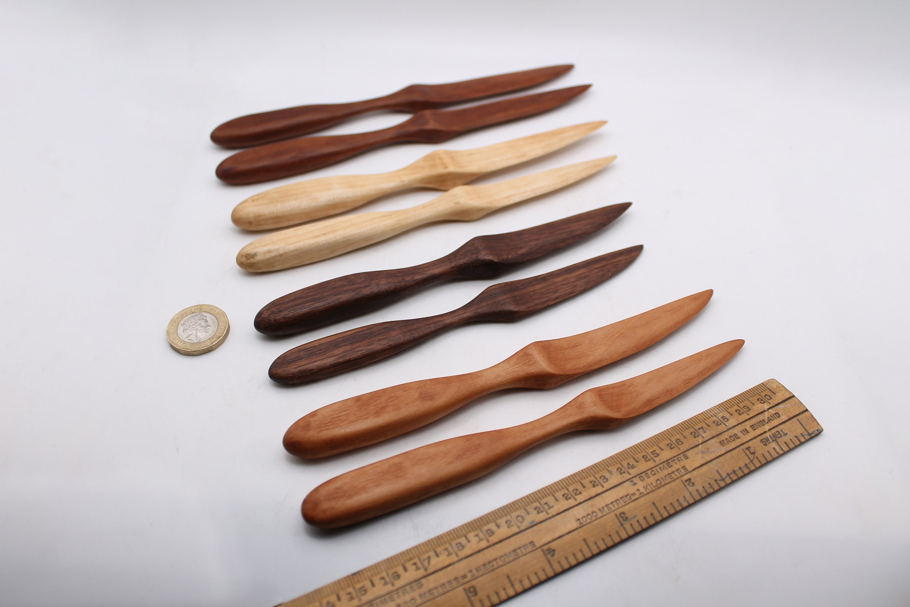 Hand-carved Hardwood Knife Parcel Opener Spreader General Purpose - Etsy