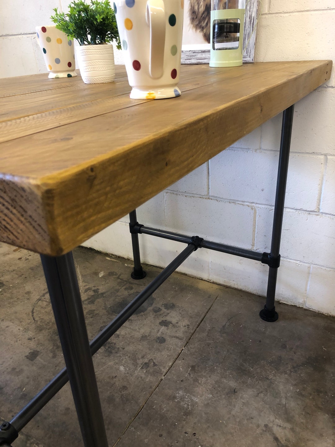 Chunky 3 Board Breakfast Bar High Table Rustic 6cm Timber - Etsy UK