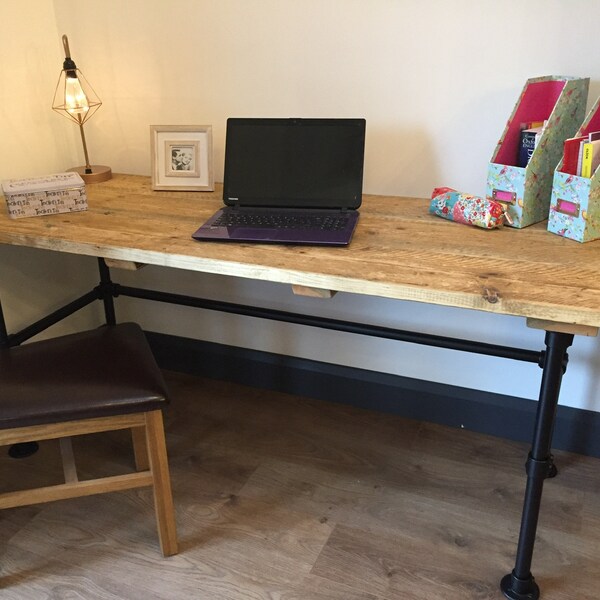 Reclaimed Wood Desk - Etsy UK