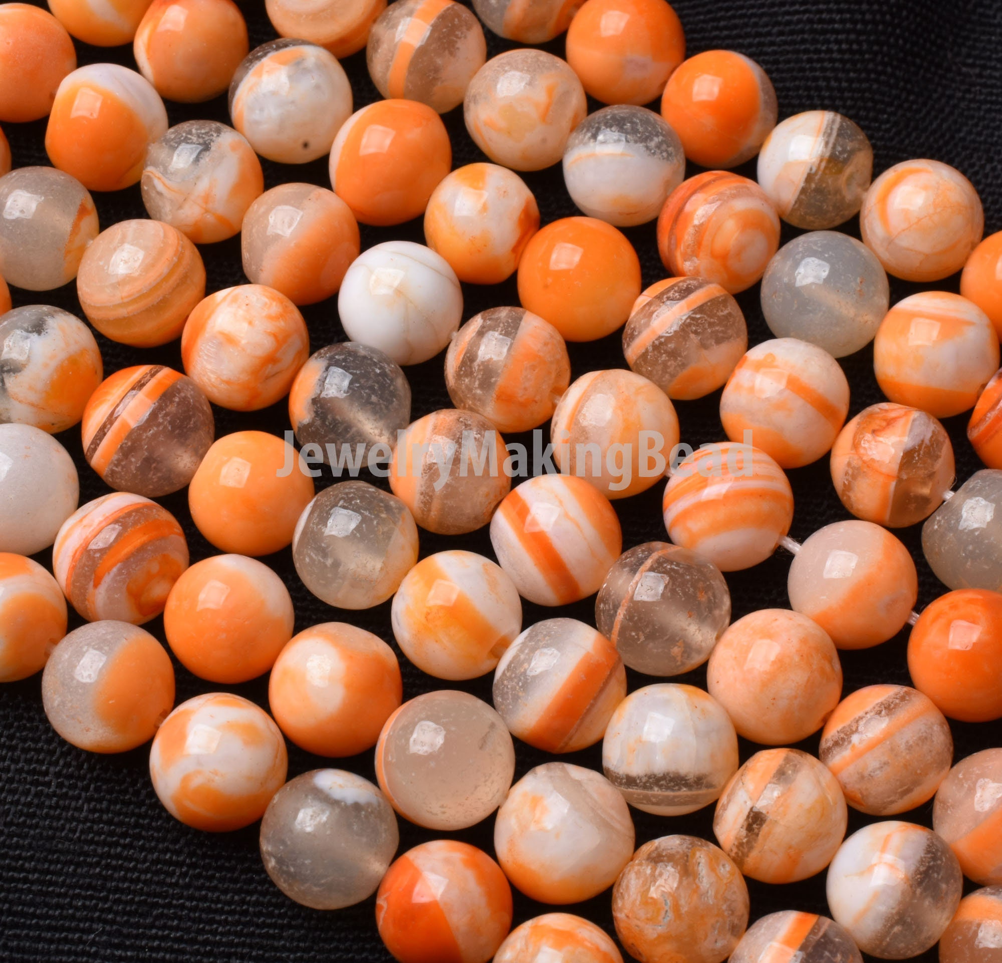 16 Strand Rare Orange Boulder Opal Smooth Round Beads - Etsy