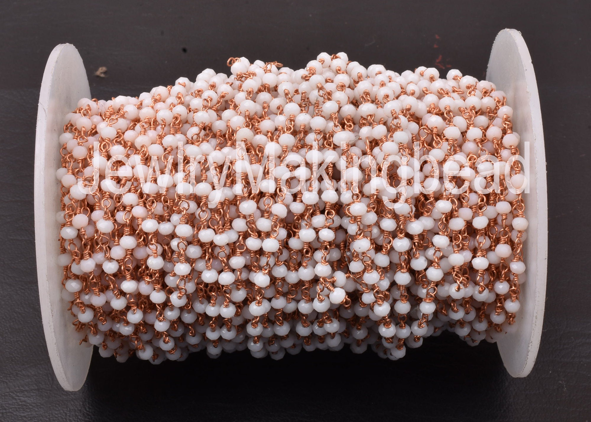 Amazing White Agate Hydro Faceted Rondelle Beads | Etsy