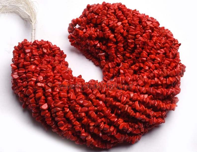 Red Coral Chip Beads – Uncut Gemstone Nuggets, Jewelry Making - Etsy