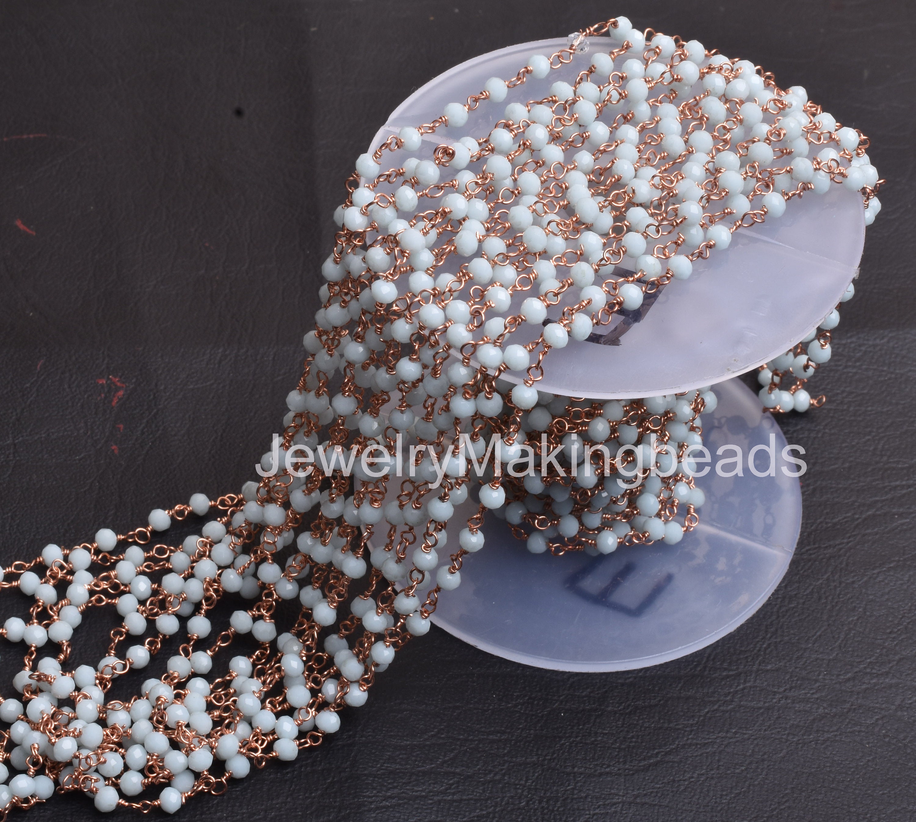 1351050 Aqua Chalcedony Hydro Faceted Rondelle Beaded | Etsy