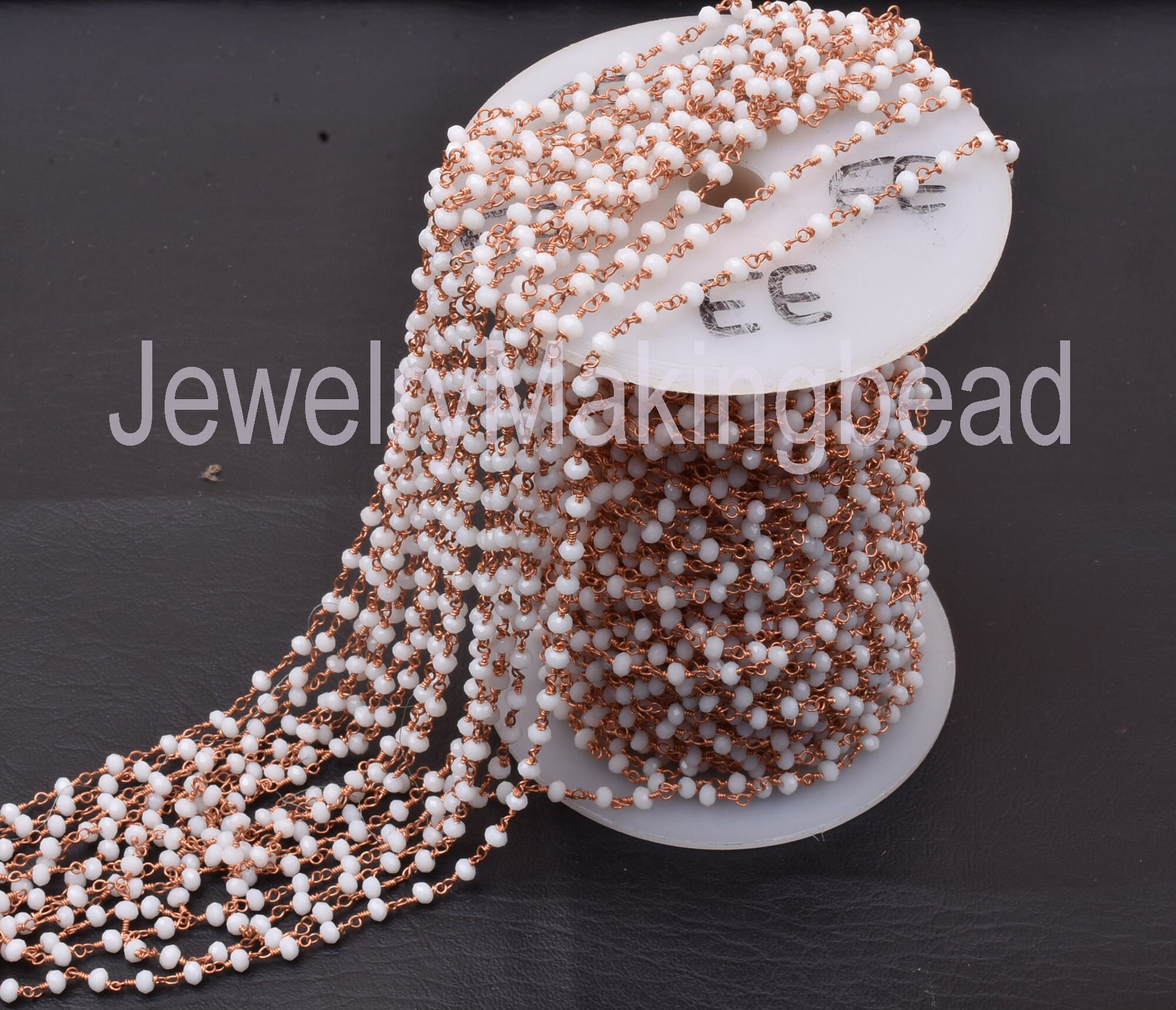 Amazing White Agate Hydro Faceted Rondelle Beads | Etsy