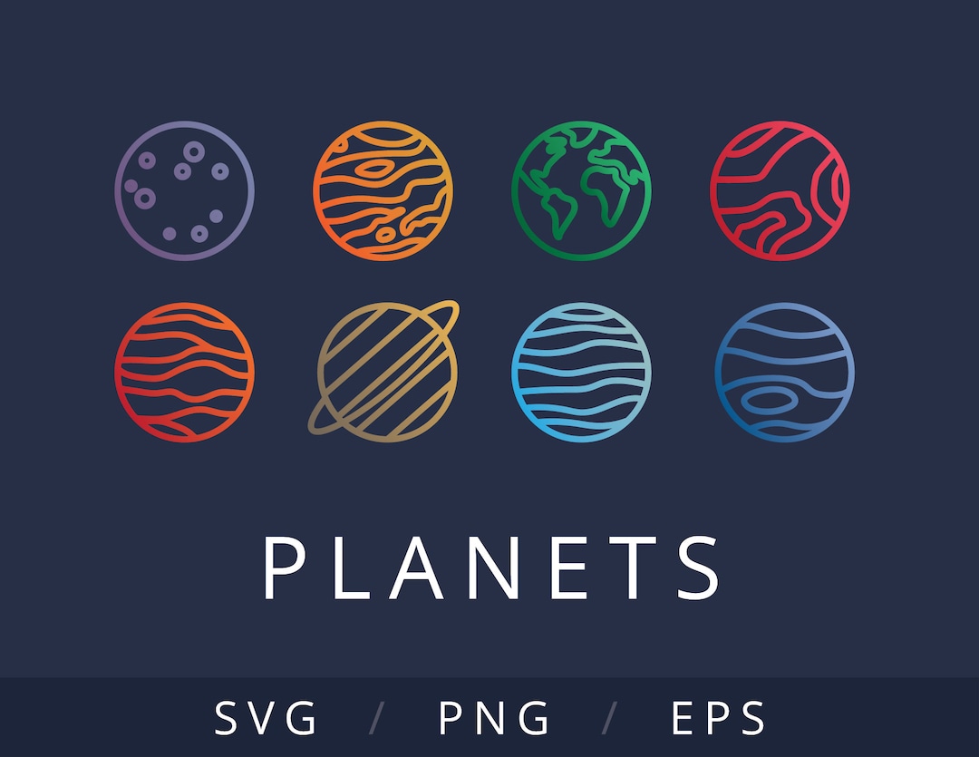 Minimal Planet Posters / Icons - Etsy