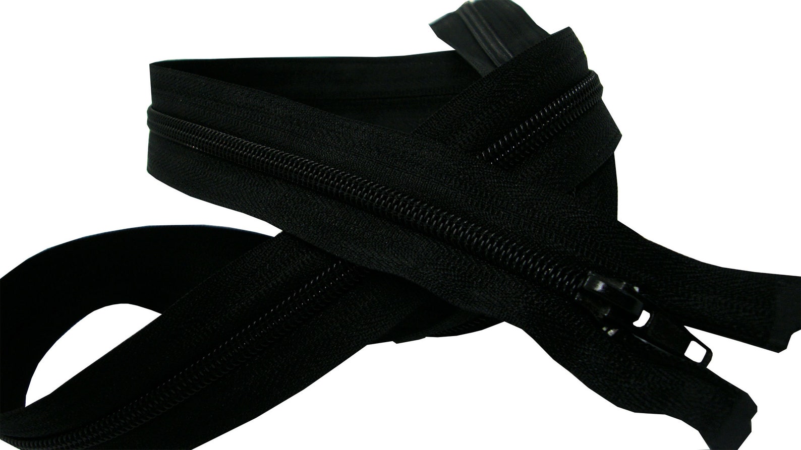 Long NYLON Zipper Open End #5 Black Single Slider 90cm 100cm 150cm ...