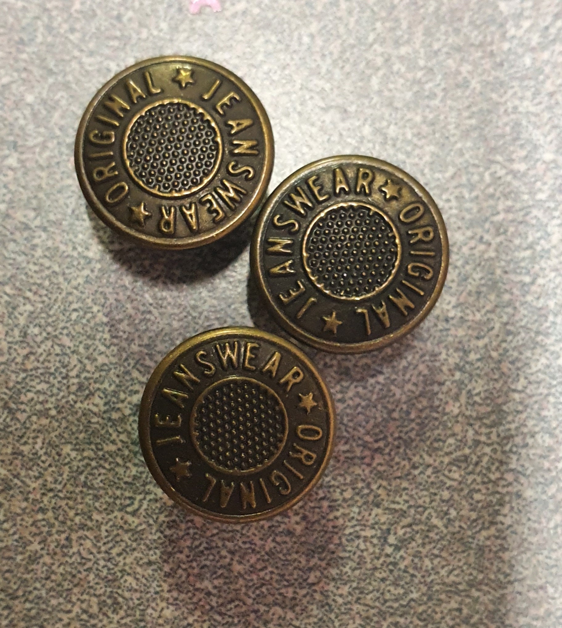 17mm Metal Jeans Buttons Hammer on Denim Tack Alloy Studs Oxyd | Etsy UK