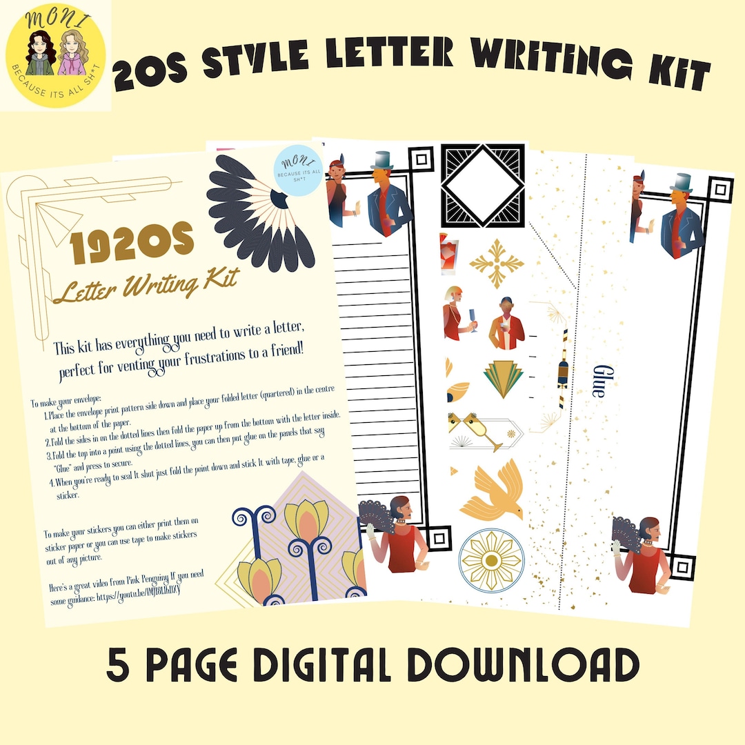 Letter Writing Kit (1920s Style) - Etsy