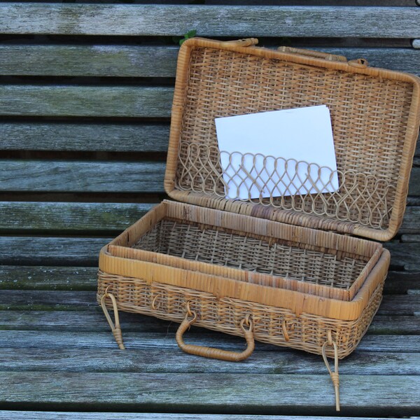 Wicker Suitcase - Etsy