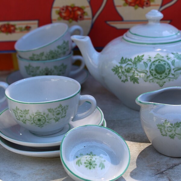 Toy Tea Set - Etsy