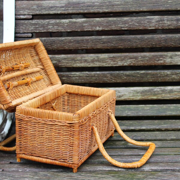 Rattan Suitcase - Etsy