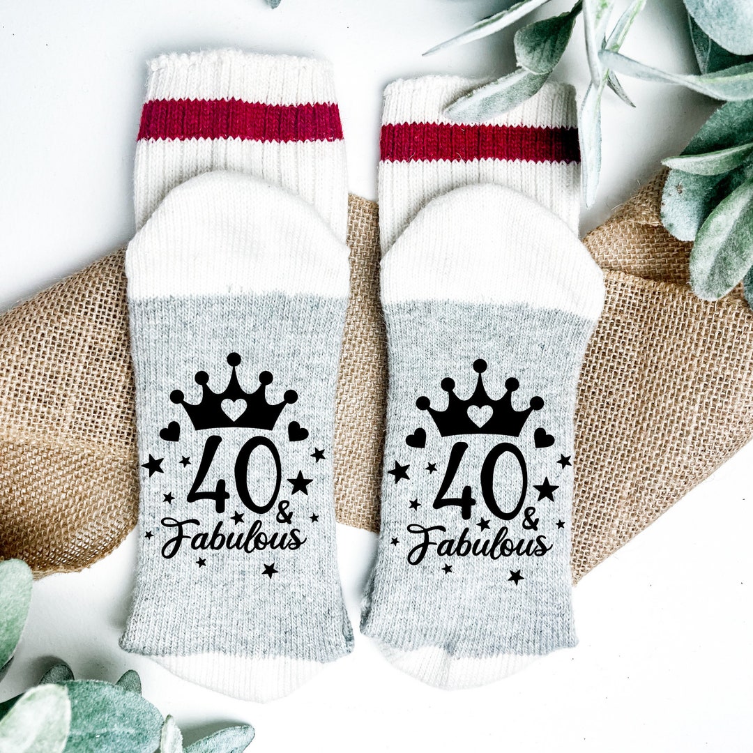 40th Birthday-40 & Fabulous-happy 40th Birthday-40th Birthday Gift-40 ...