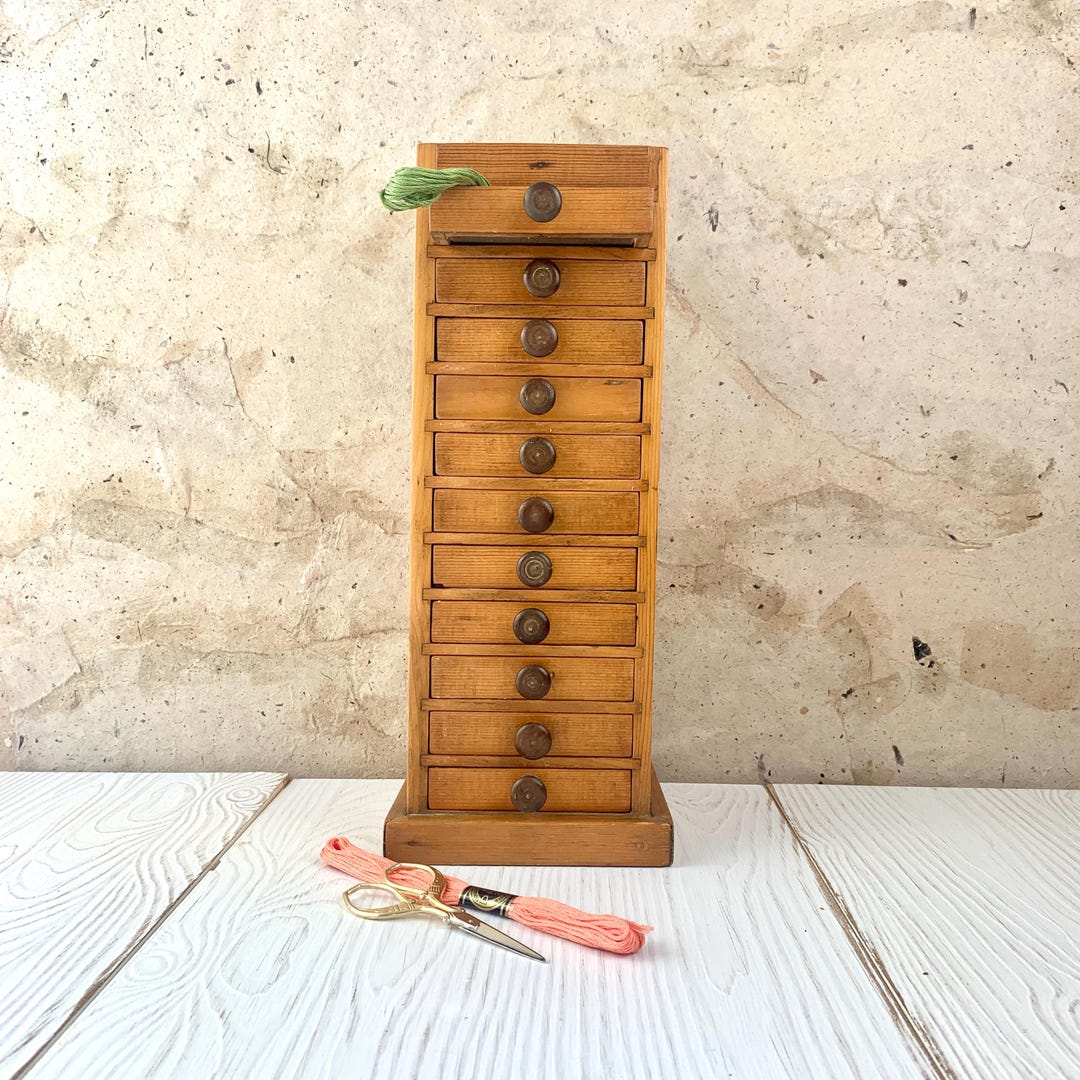 Small Wooden Drawers / Table Top Drawers / Primitive Wood Storage Boxes ...