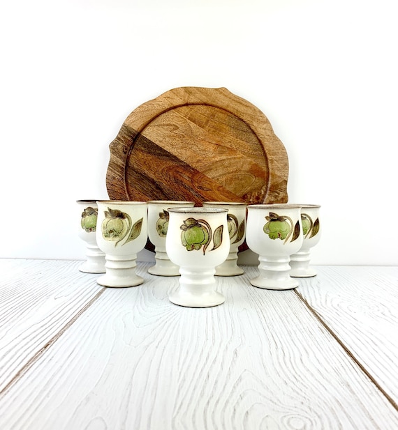 A Set of 7 Denby Stoneware Goblets / Organic Decor / Boho Chic - Etsy