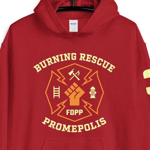 PROMARE Inspired Burning Rescue FDPP Logo Hoodie/sweatshirt - Etsy