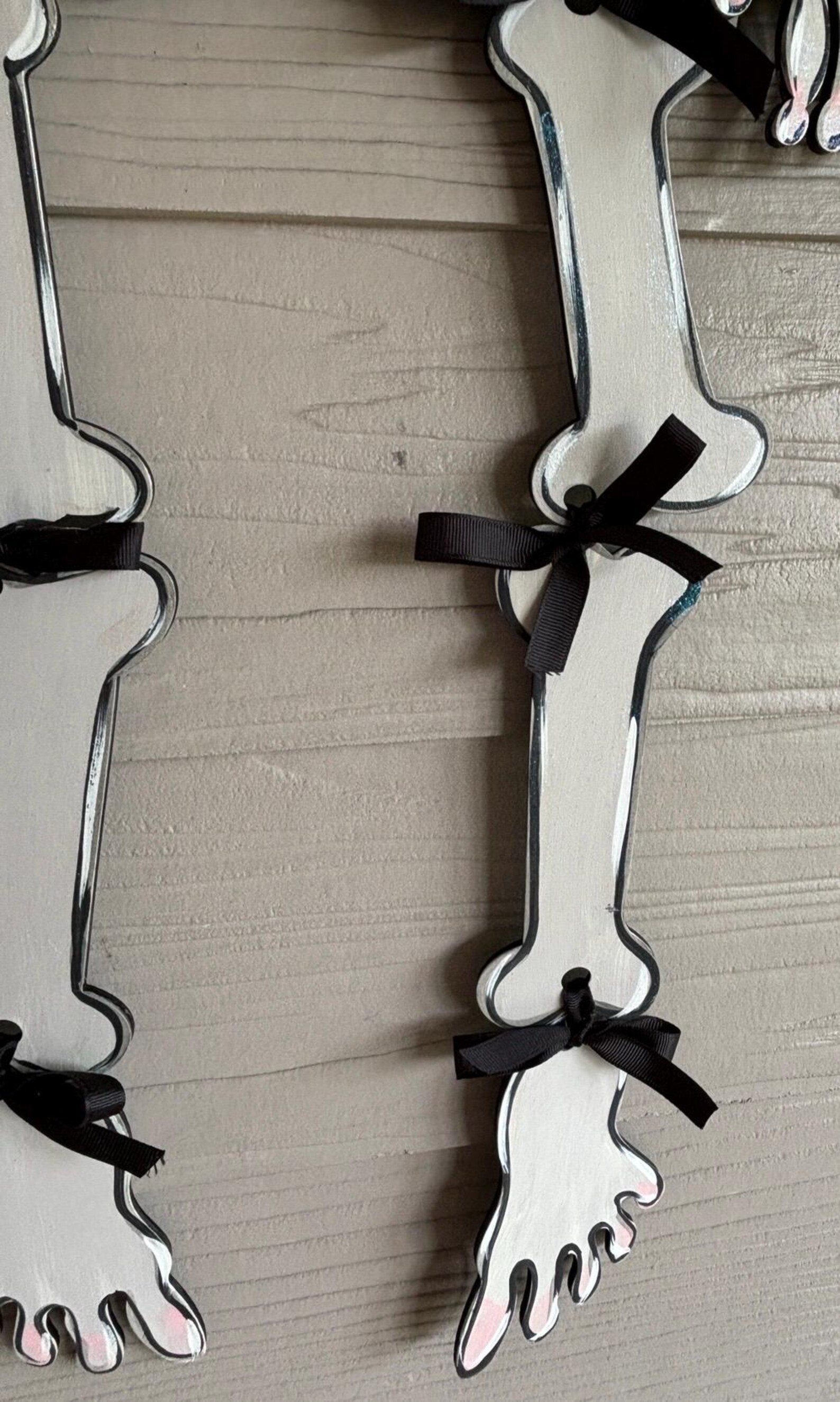 Hand Painted Skeleton Door Hanger - Halloween Porch Decor, 36 Inch - Etsy