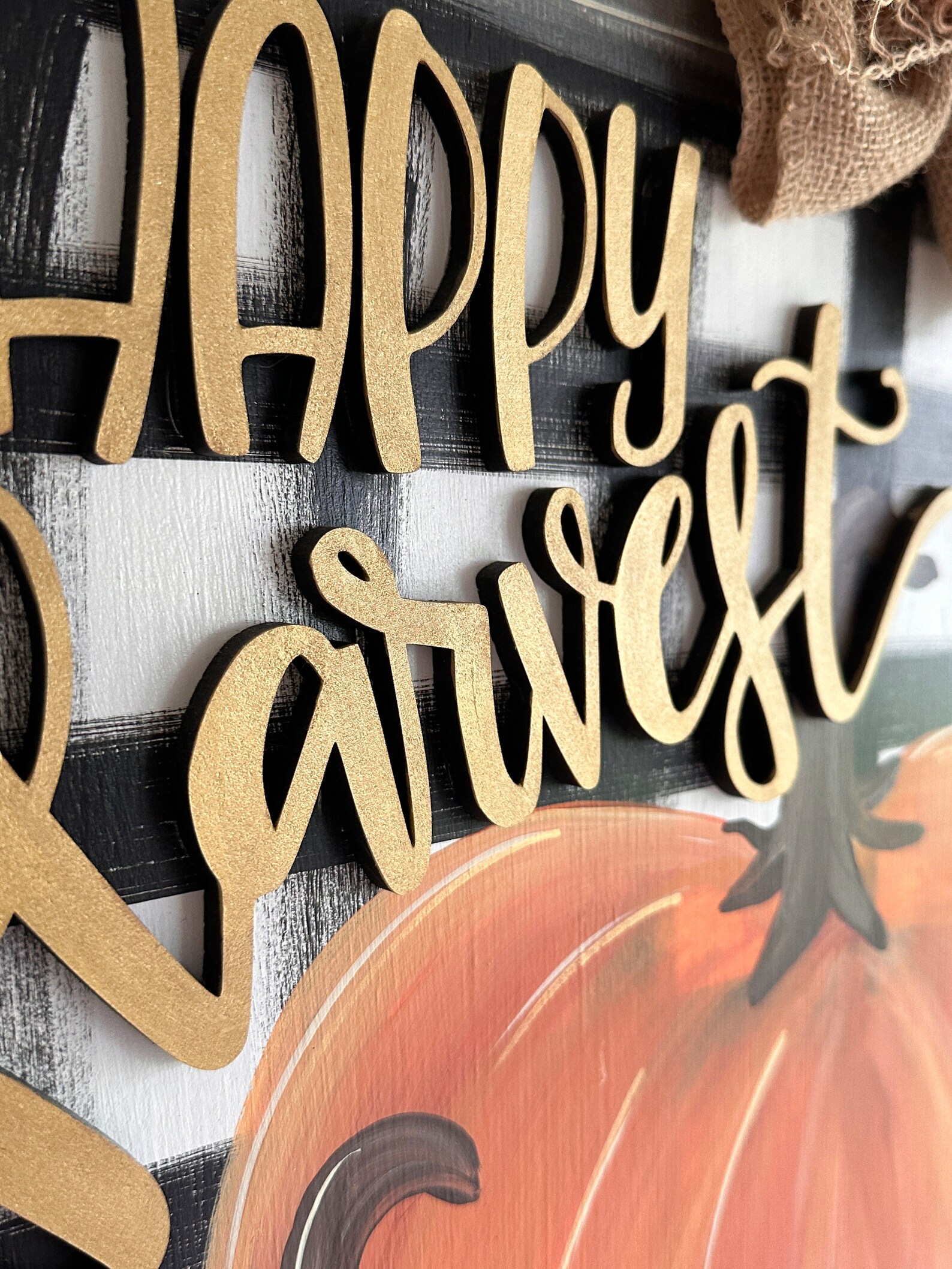 Fall Mason Jar Door Hanger Fall Door Hanger Happy Harvest - Etsy