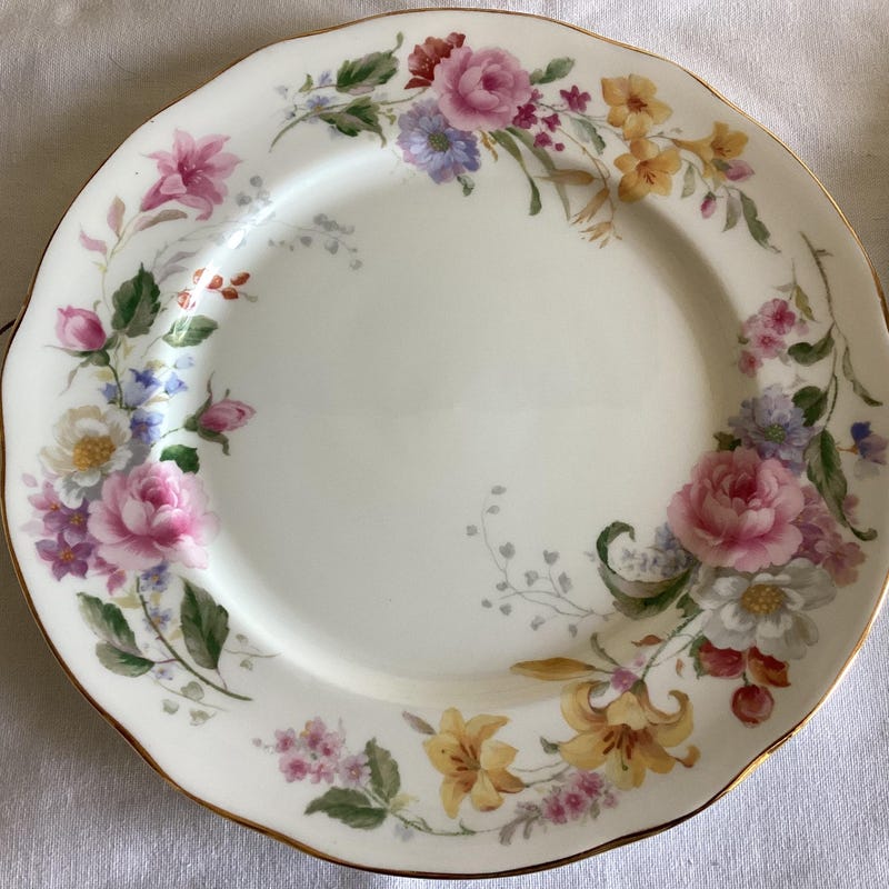 Floral China Plates - Etsy