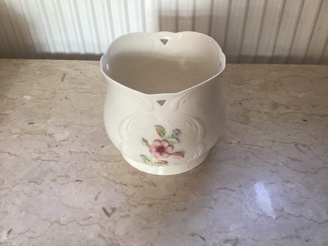 Vintage Irish Parian Donegal China Planter Decorated Handcrafted Raised ...