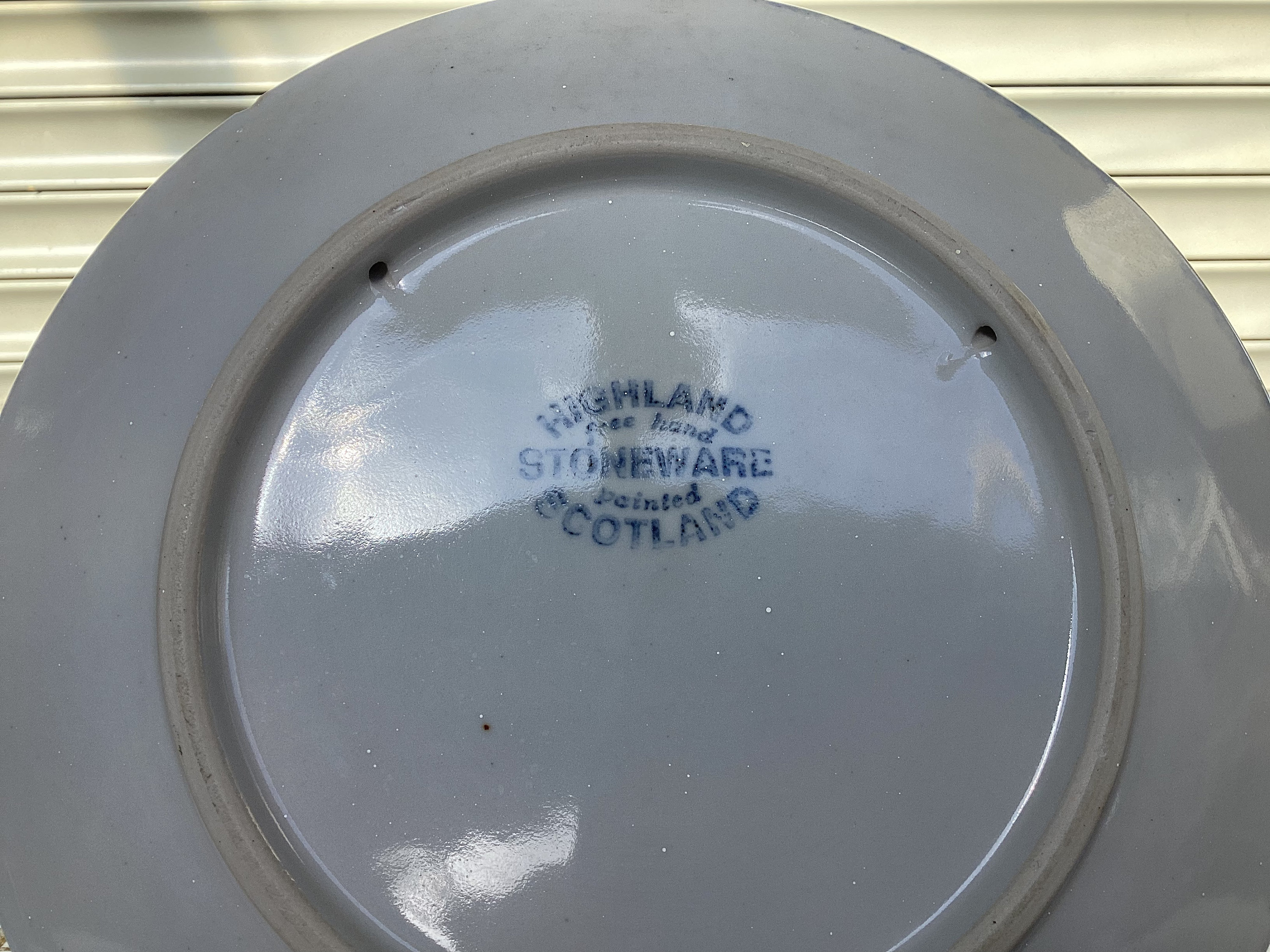 Vintage Scottish Stoneware Plate British Studio Pottery Handmade Plate ...