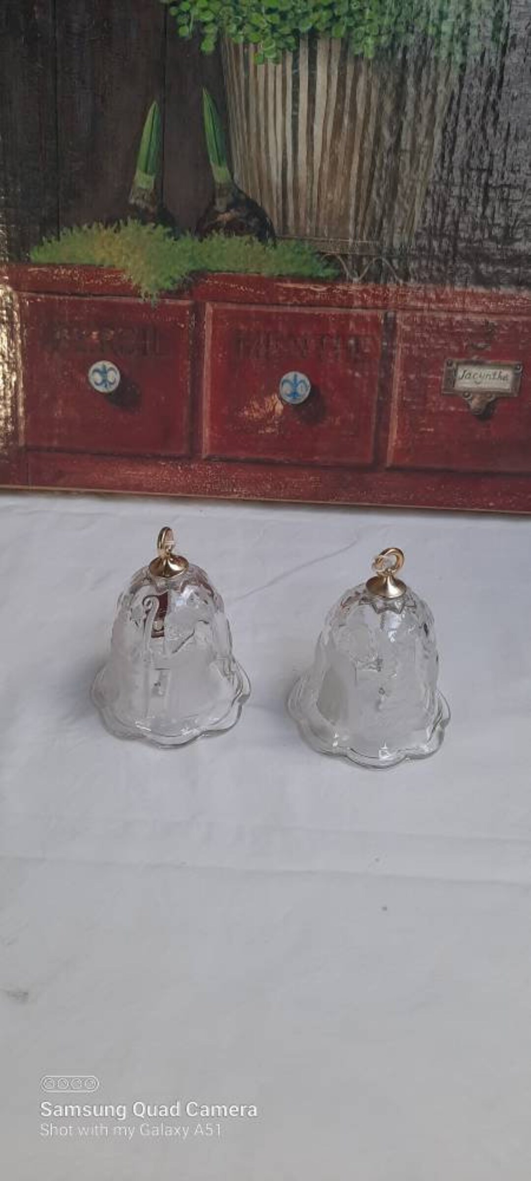 A Pair of Vintage Walther Glass Decorative Glass Christmas Bells - Etsy