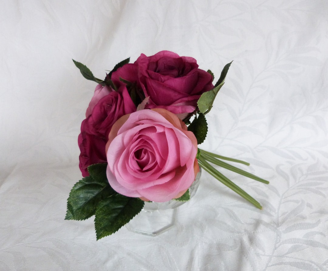 Beauty and Pink Rose Bouquet Bundle Perfect for DIY Brides - Etsy