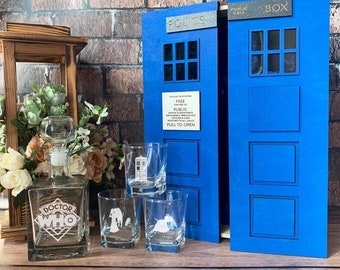 Tardis Decanter Set - Etsy