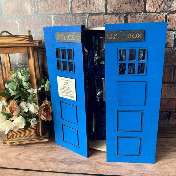 Tardis Whiskey Set Birthday Gift,doctor Who Gift for Him,doctor Who ...