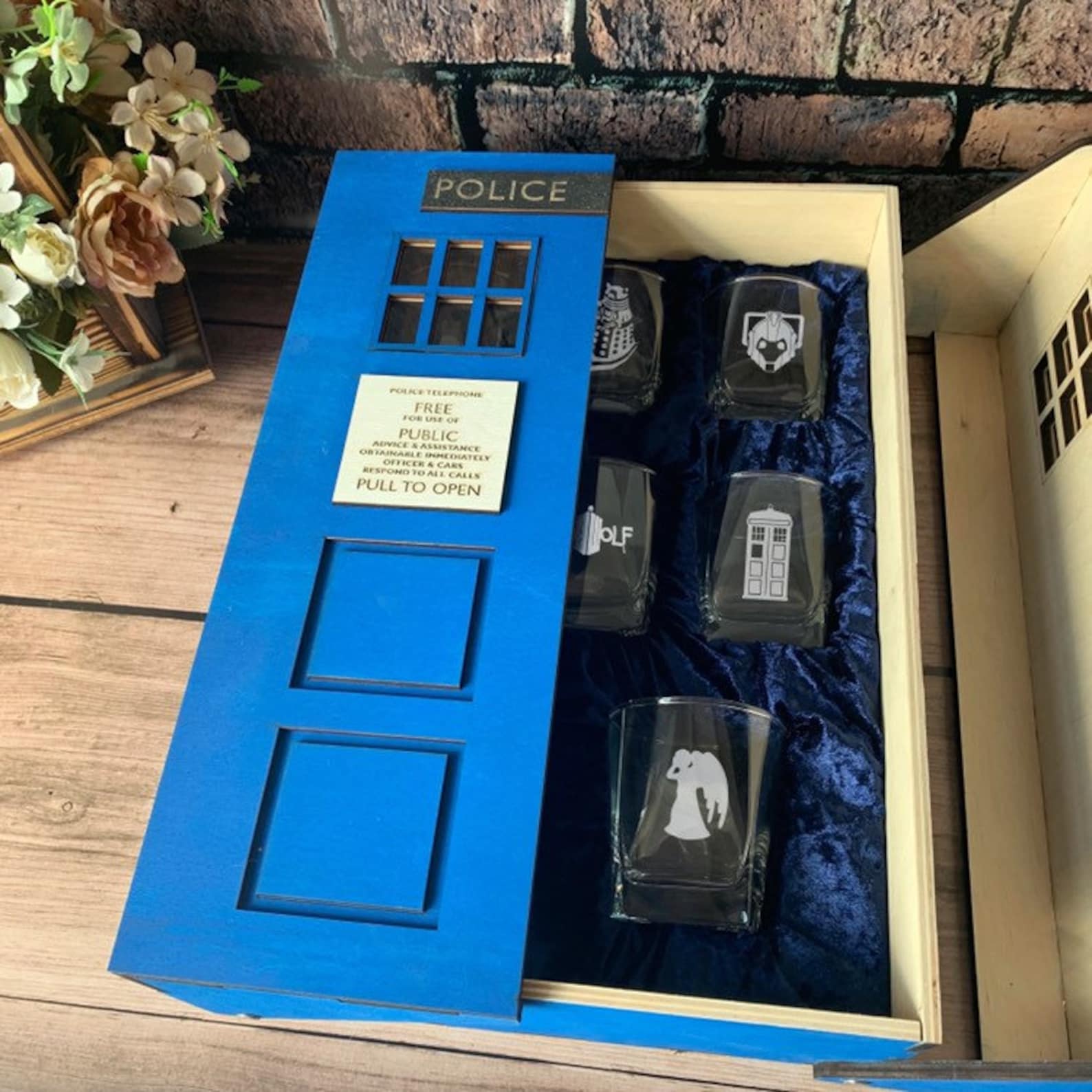 Tardis Whiskey Set Birthday Giftdoctor Who Gift for | Etsy