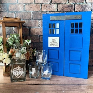 Tardis Whiskey Set Birthday Gift,doctor Who Gift for Him,doctor Who ...
