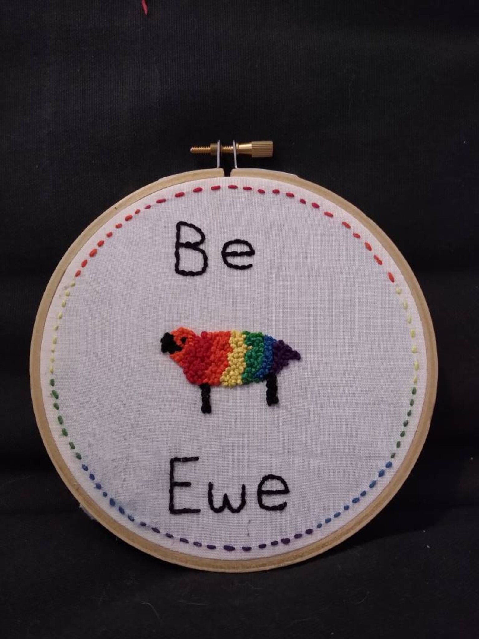 Custom Gay Pride Sheep Embroidery - Etsy