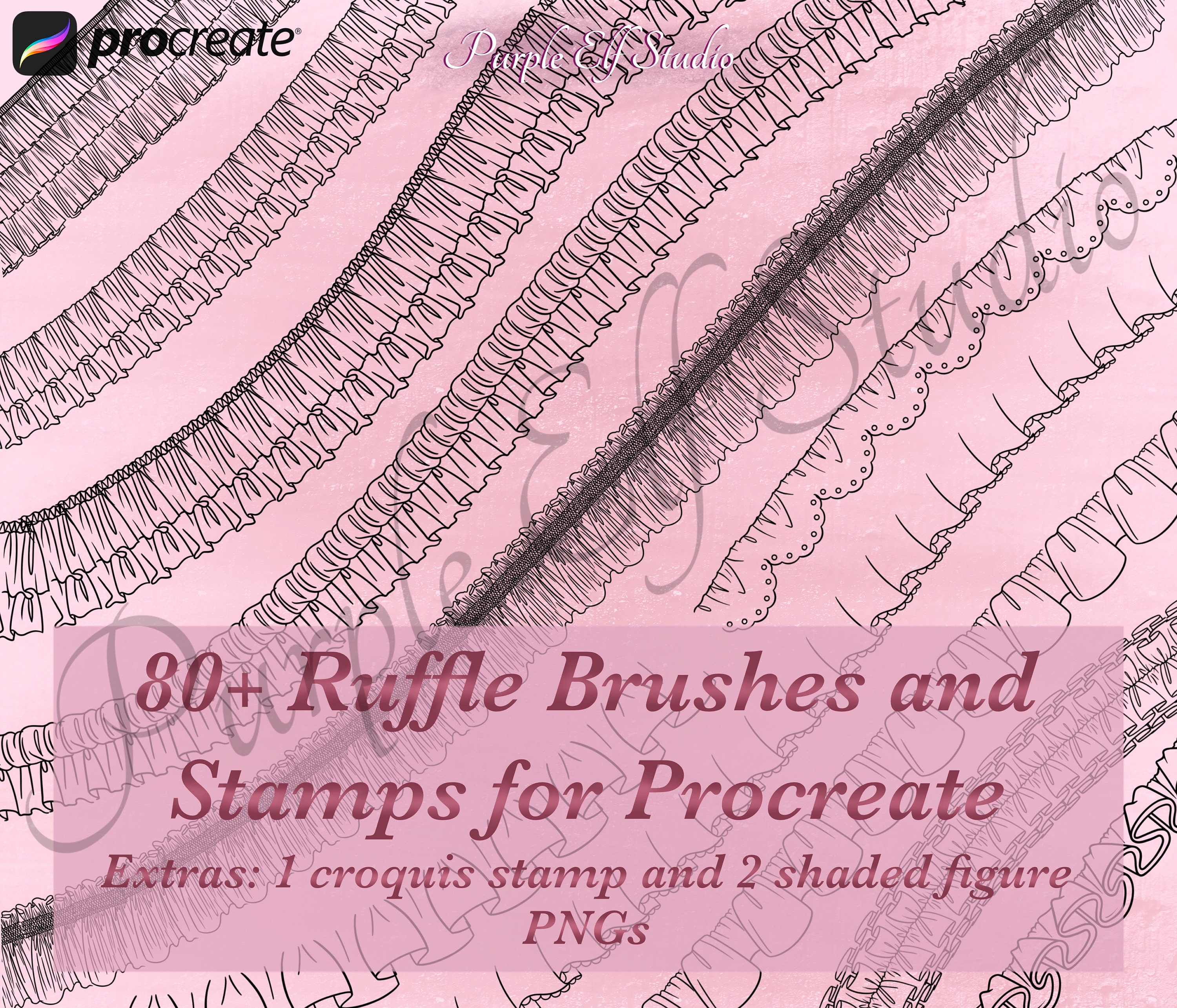Procreate Brushes, Procreate Stamps, Procreate Clothes, Digital Brushes ...