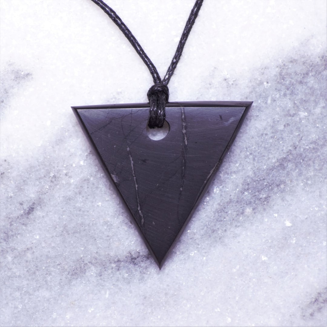 Shungite Pendant "women Triangle" Healing & Protection - Etsy