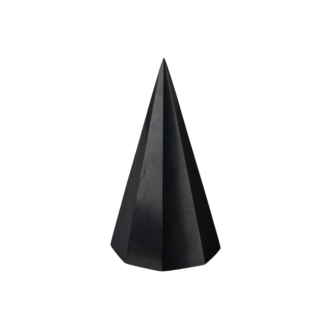 Shungite Octahedral Pyramid 50mm EMF Protection Grounding Healing ...