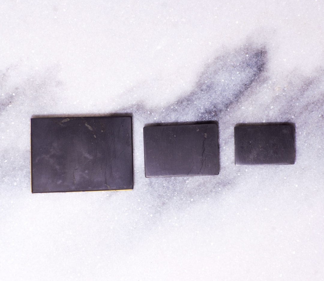 3x Shungite Stickers for Mobile Phone or Laptop, 4G 5G EMF Protection ...