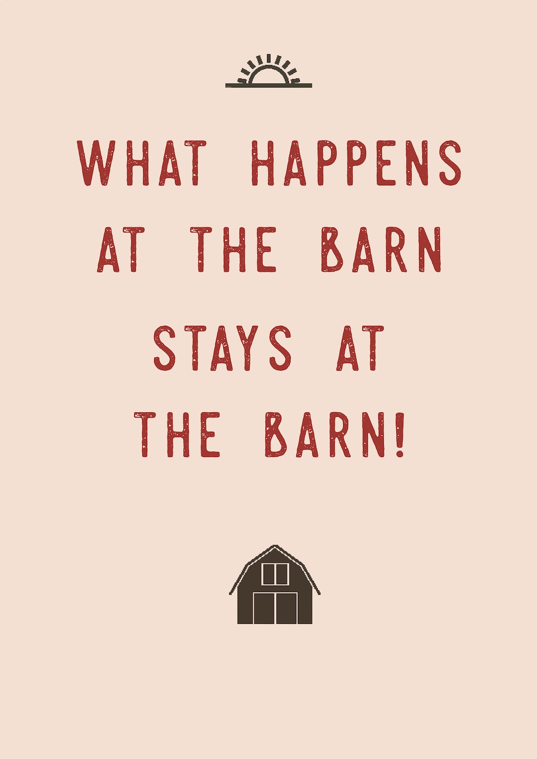 Barn Quote Poster, 8x10 Barn Poster for a Farmer, Rider, - Etsy