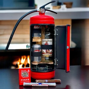 Fire Extinguisher Minibar for Firefighters: Firefighter Retirement Gift ...