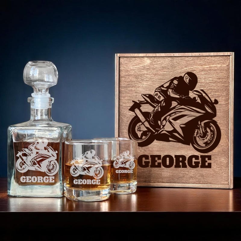 Harley Davidson Motorcycle Whisky Bottle - Etsy Canada