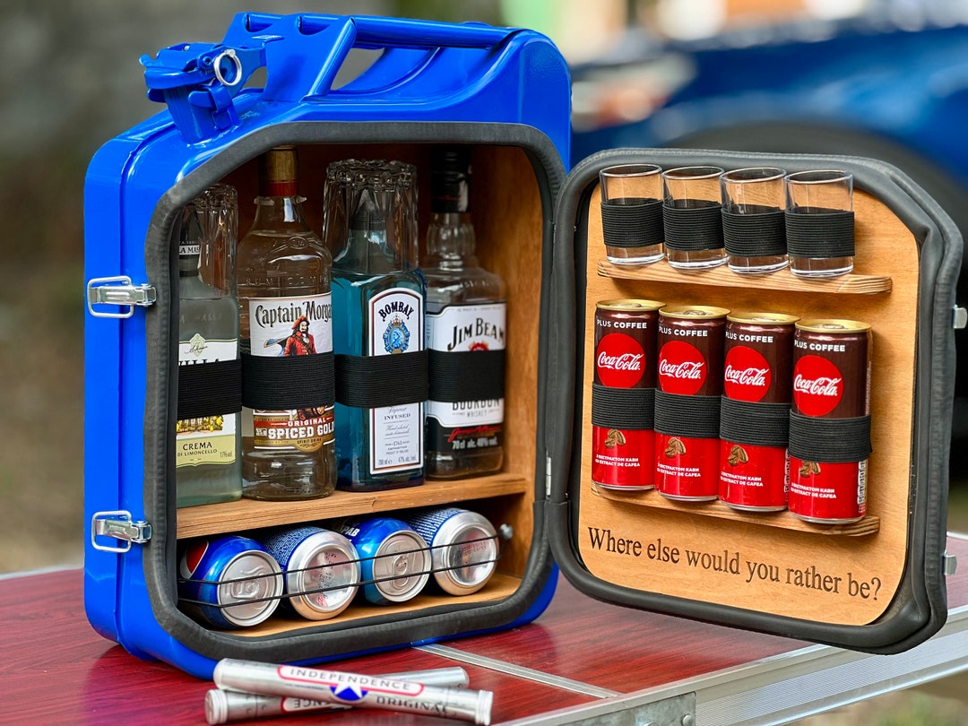 Handcrafted Minibar Enhanced With a Touch of Smoke for Whiskey, Bourbon ...