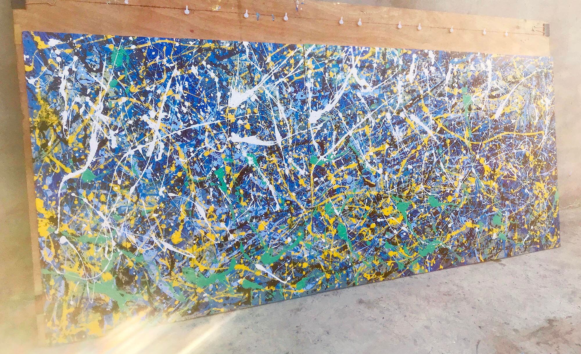 Unique Painting. Jackson Pollock Style Painting. abstract wall | Etsy